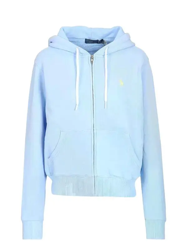 Polo Ralph Lauren Pony-motif Zip-up Hoodie - Blue