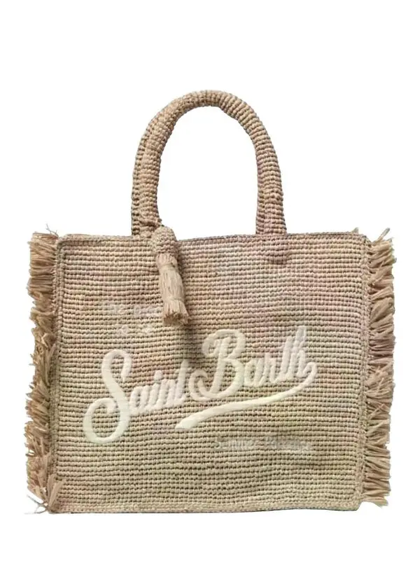 MC2 SAINT BARTH Colette Fringed-edge Tote Bag - Neutrals