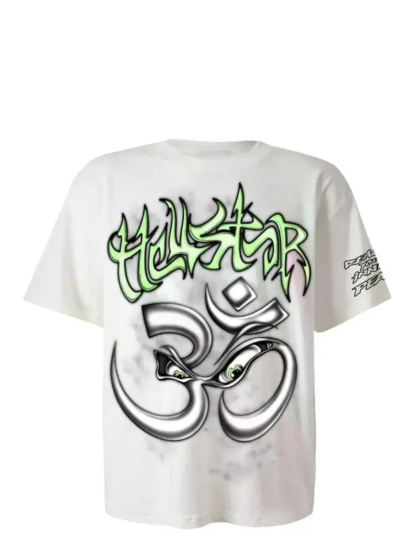 HELLSTAR Graphic-print Cotton T-shirt - White