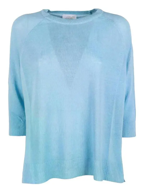 CINQUE Raglan-sleeve Fine-knit Sweater - Blue
