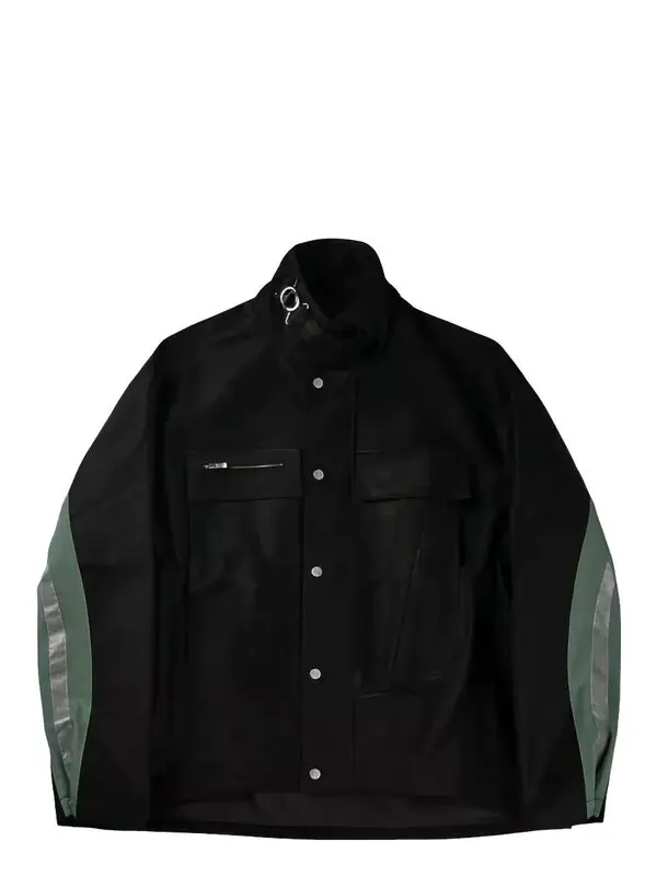 FFFPOSTALSERVICE Ff Bunker Waxed Panelled Jacket - Black