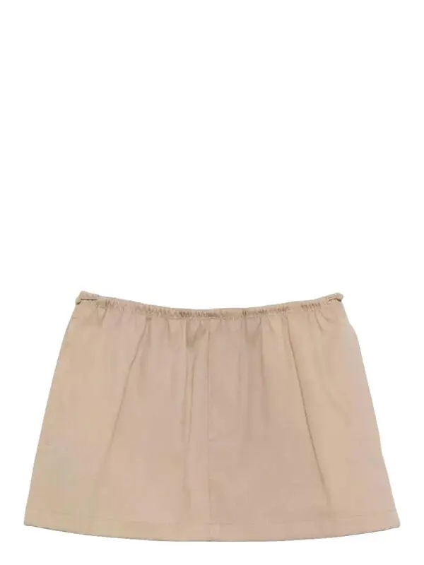 Alexander Wang Elasticated Waistband Mini Skirt - Neutrals