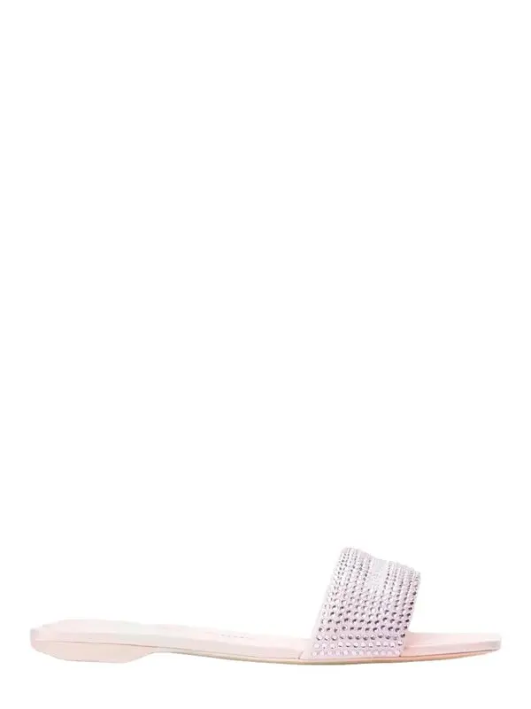 Alexander Wang Vy Crystal-embellished Slides - Pink