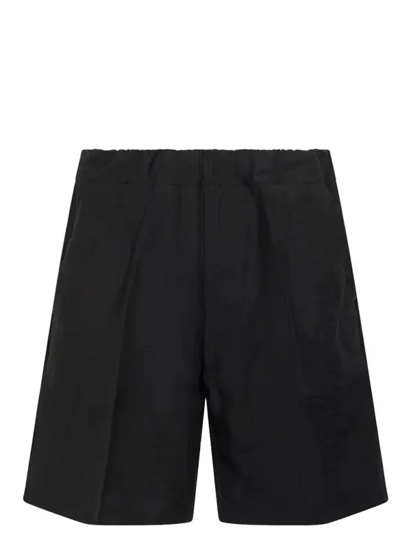 COSTUMEIN Pleated Cotton Shorts - Black