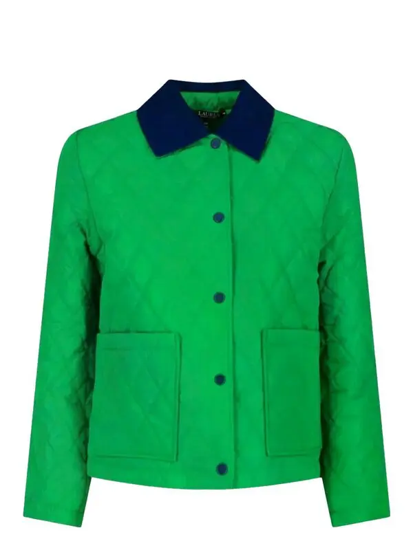 Ralph Lauren Diamond-quilted Twill-trimmed Jacket - Green
