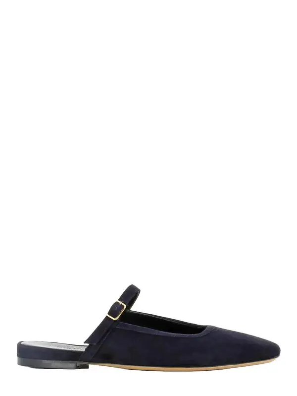TASSINARI Buckle-strap Suede Mules - Blue