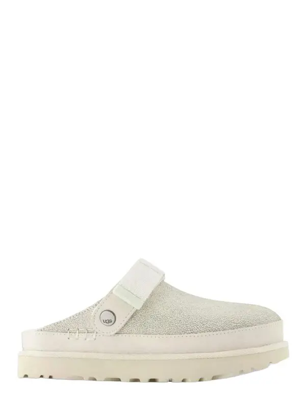UGG Goldenstar Crackle-effect Mules - Neutrals