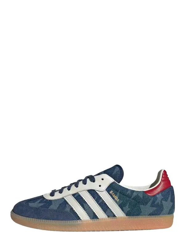 Adidas Samba Og Star-print Sneakers - Blue