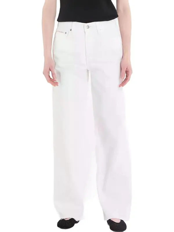 Calvin Klein Wide-leg Jeans - White