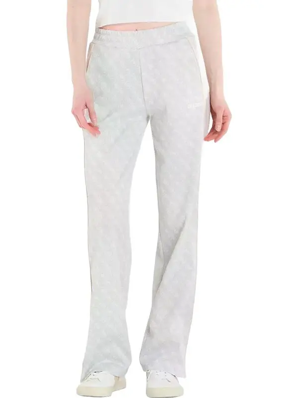 Guess Monogram Print Track Pants - Grey