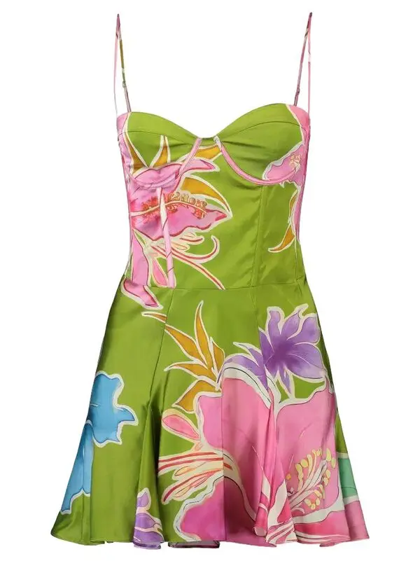 Retrofete Kyona Floral-print Dress - Green
