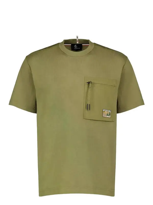 Moncler Zip-pocket T-shirt - Green