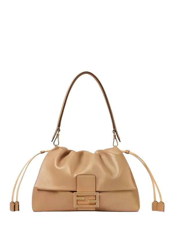 Fendi Mamma Drawstring Tote - Neutrals