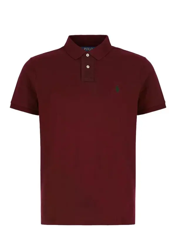 Polo Ralph Lauren Logo-embroidered Piqué Polo Shirt - Red