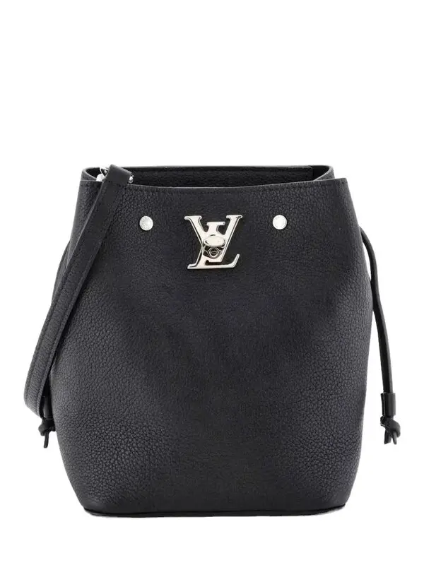 LOUIS VUITTON Lockme Nano Bucket Bag - Black