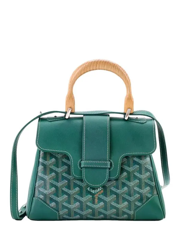 Goyard Structured Saigon Top Handle Satchel - Green