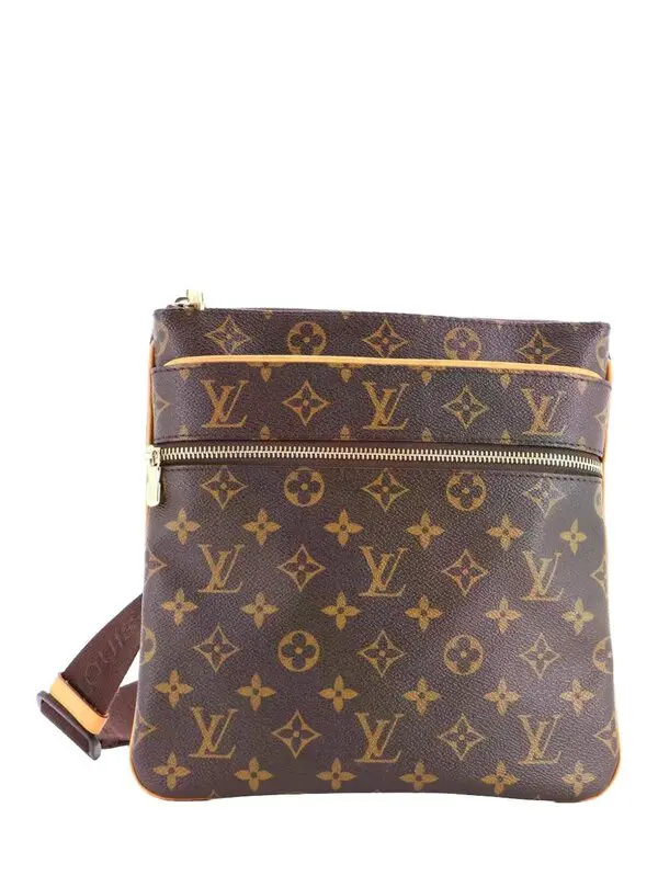 LOUIS VUITTON Valmy Pochette Monogram Canvas Crossbody Bag - Brown