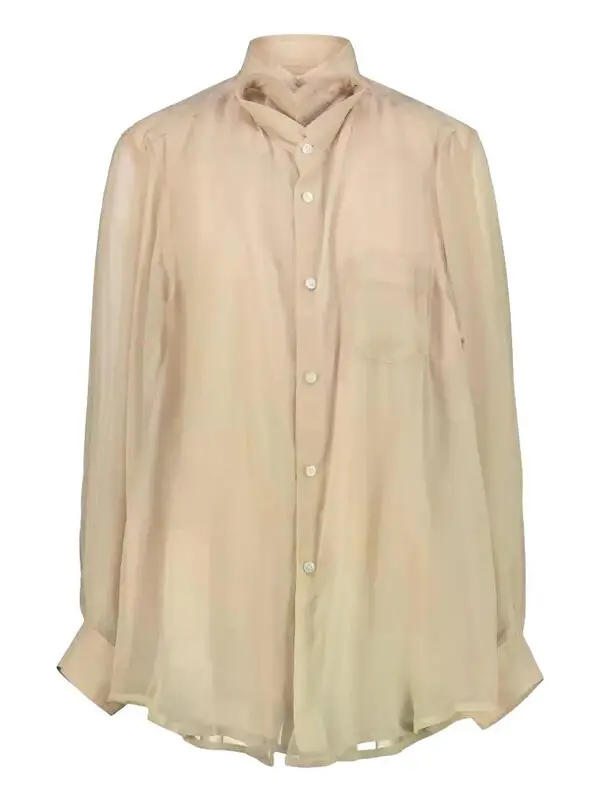 Comme Des Garçons Paneled Shirt - Neutrals