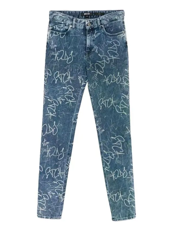 Just Cavalli Printed Jeans - Blue