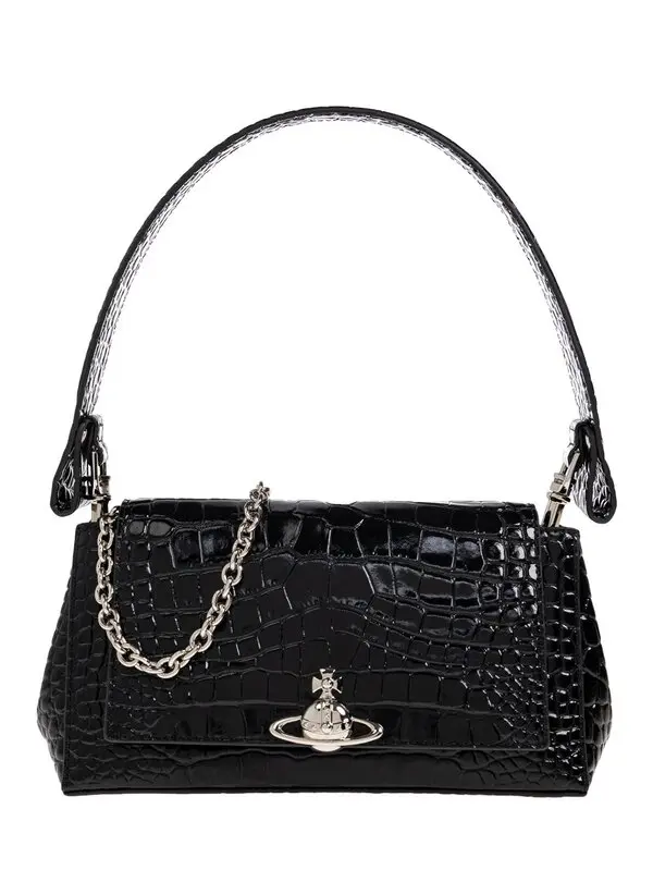 VIVIENNE WESTWOOD Hazel Medium Shoulder Bag - Black