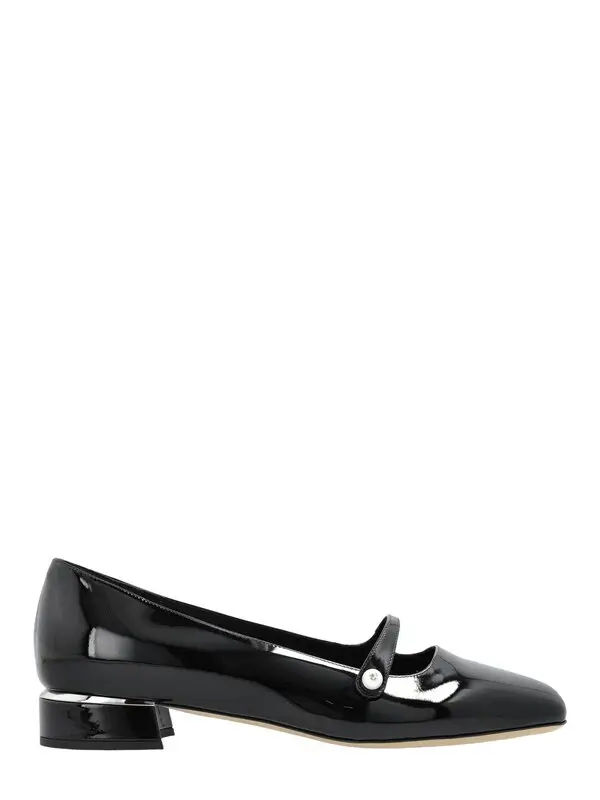 JIMMY CHOO Elisa Ballerina Hells - Black