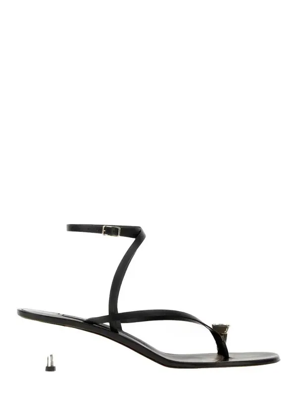 Casadei Crystal-embellished Wrap-around Sandals - Black