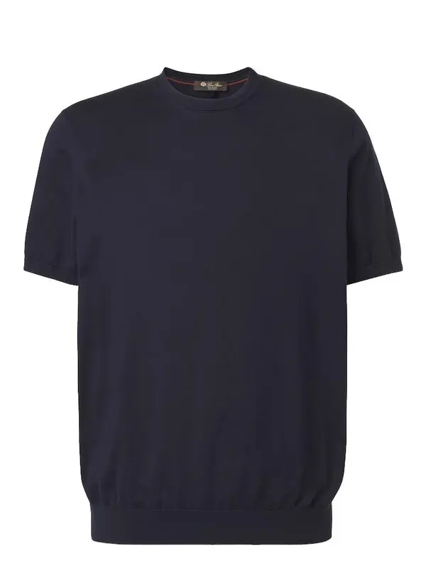 Loro Piana Cotton Crewneck Sweater - Blue