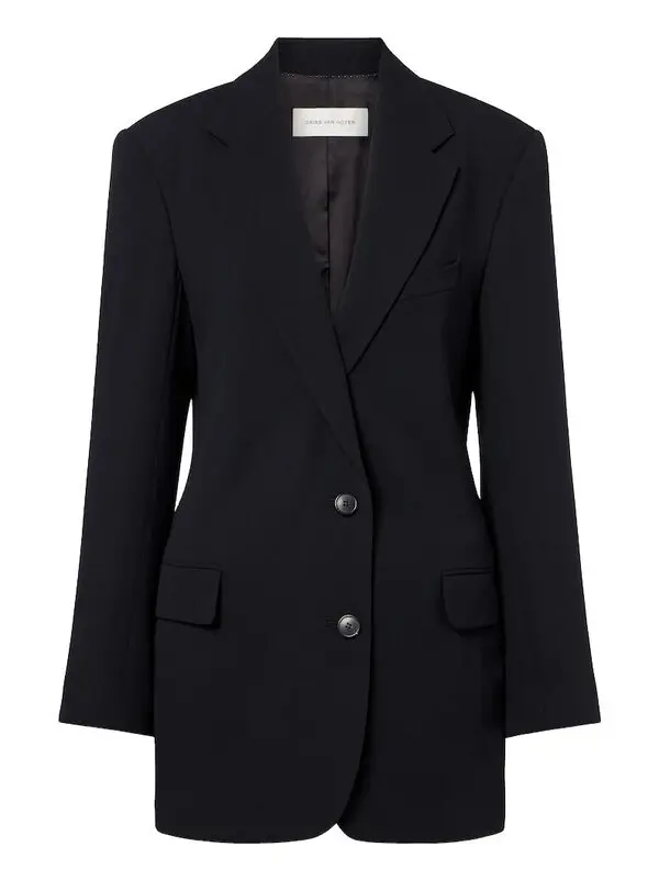Dries Van Noten Double-breasted Blazer - Black