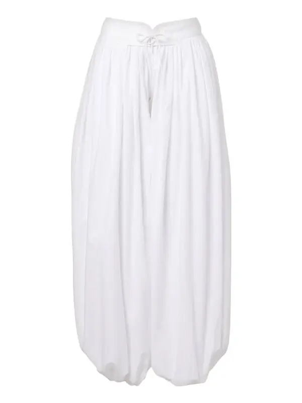 Christopher Esber Cotton Poplin Balloon Pants - White
