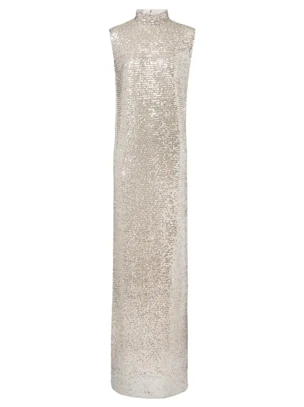 TALLER MARMO Miami Sequined Gown - Grey