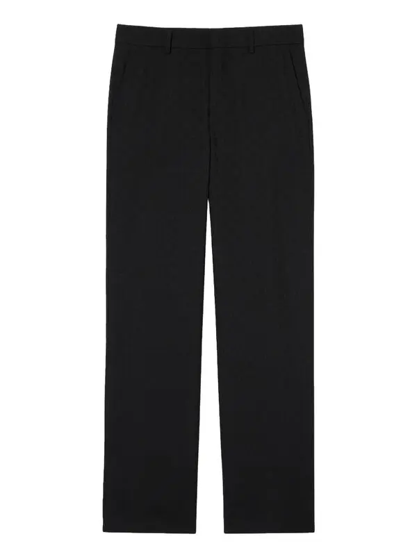 Gucci Fluid Gg Loose Pants - Black