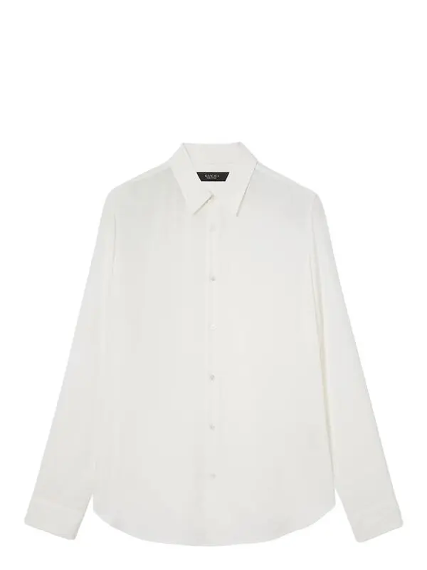 Gucci Silk Crepe De Chine Shirt - White