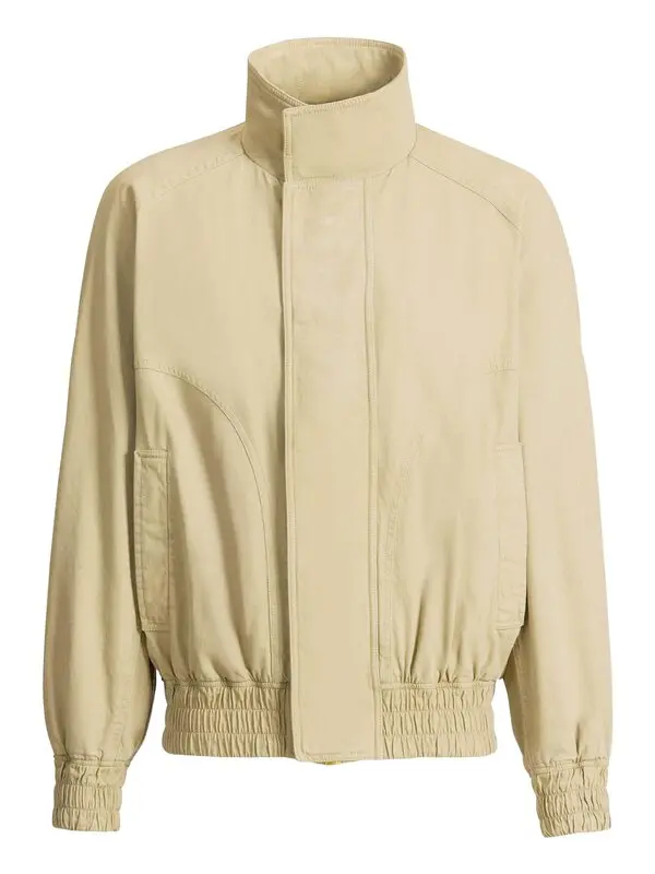 Balmain Cotton Vintage Bomber Jacket - Beige