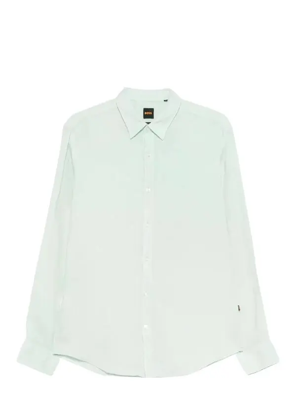 BOSS Logo-detail Shirt - Green