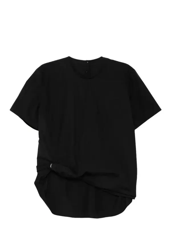JNBY Pleated Hem Blouse - Black
