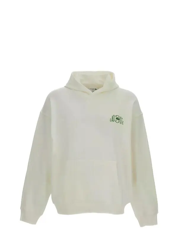 Lacoste Graphic-back Hoodie - Neutrals
