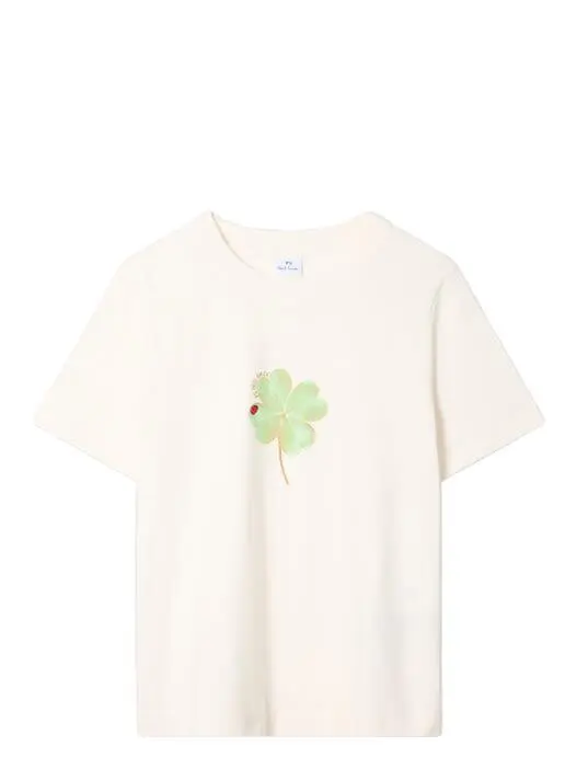 Paul Smith Cream Clover T-shirt - White