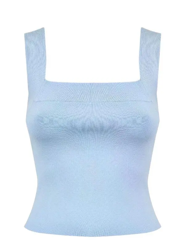 Simkhai Madine Square-neck Top - Blue