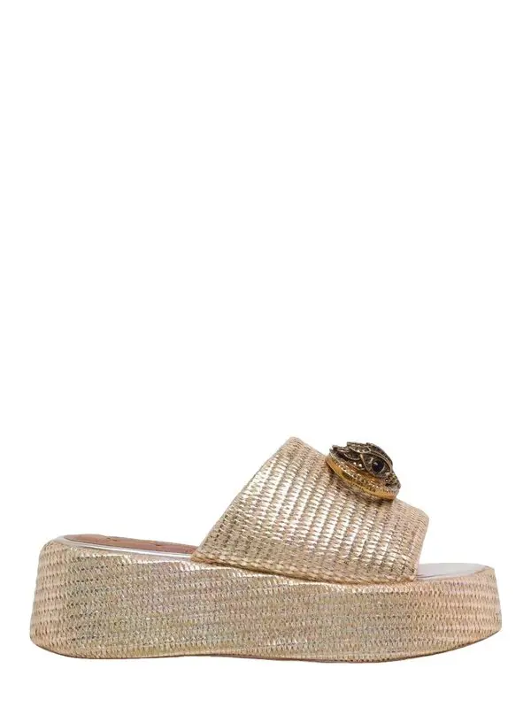 Kurt Geiger Chelsea Platform Mules - Gold