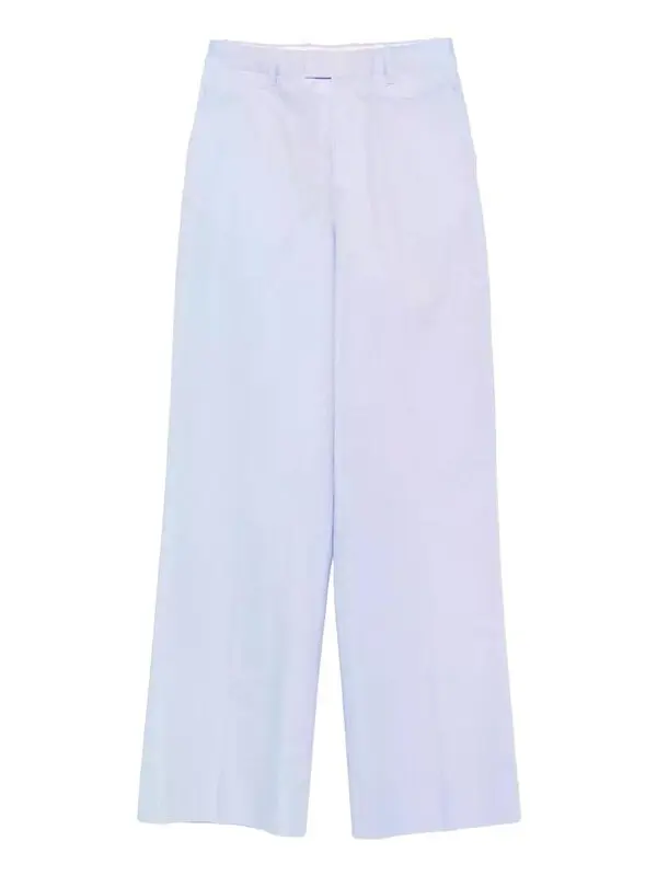 ARMARIUM Pressed-crease Wide-leg Trousers - Blue