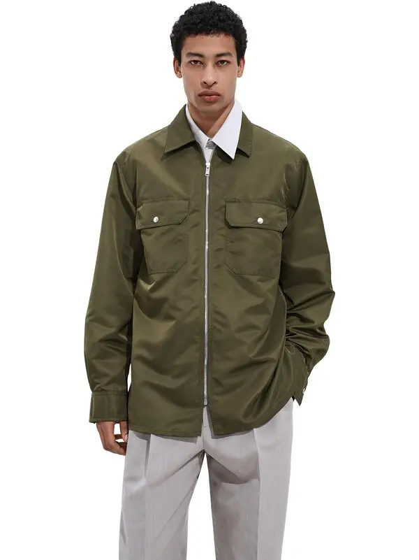 Bottega Veneta Nylon Overshirt - Shrub