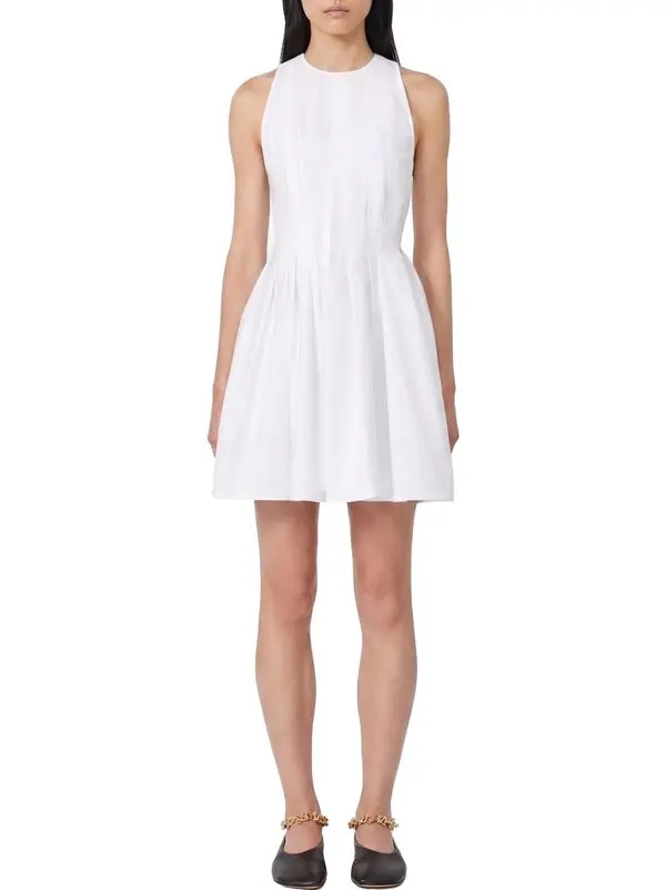 Sportmax Sleeveless Fit & Flare Dress - White