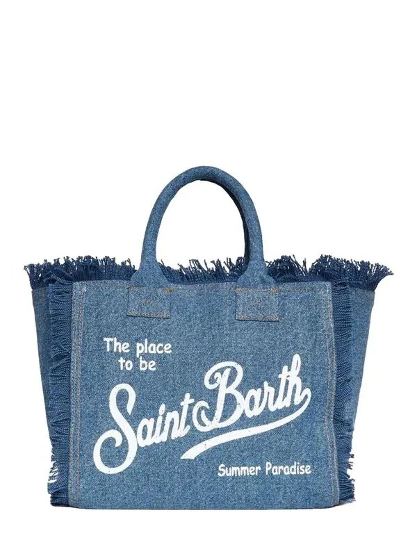 MC2 SAINT BARTH Printed Canvas Tote Bag - Blue 3