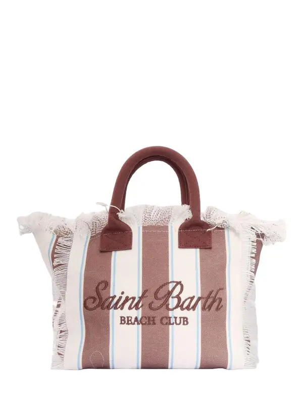 MC2 SAINT BARTH Printed Canvas Tote Bag - Cocoa