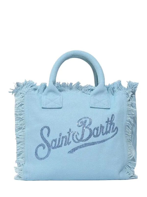 MC2 SAINT BARTH Printed Tote Bag - Gnawed Blue