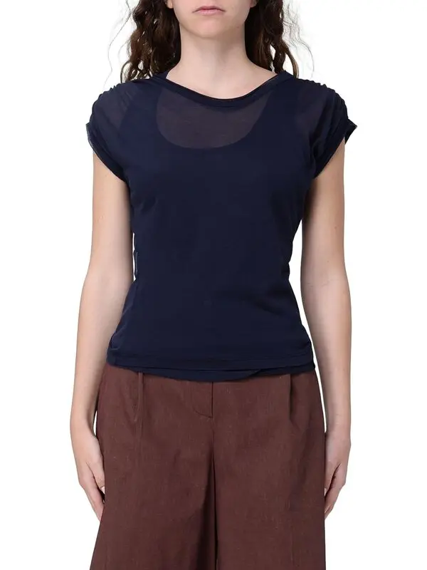 Pinko Draped Top - Blue