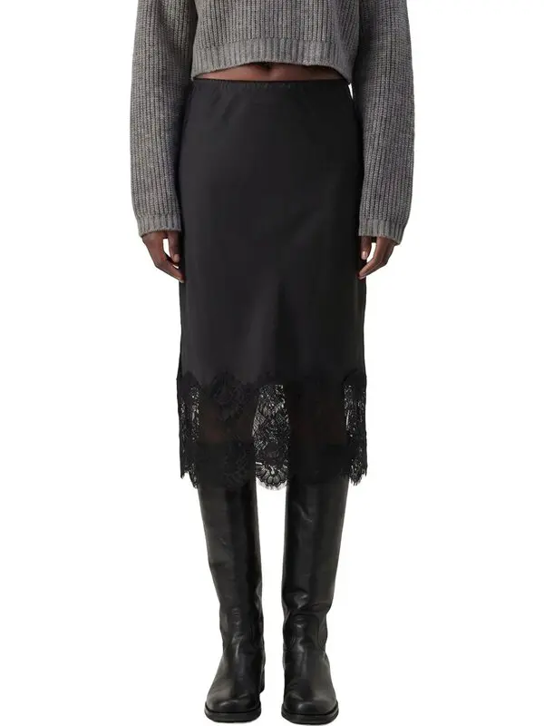 HERSKIND Lace Detailed Skirt - Black