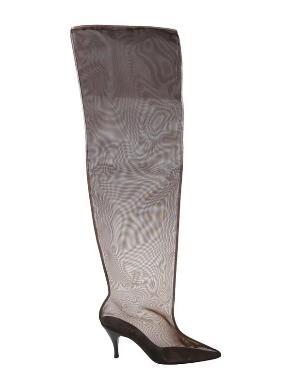 HERBERT LEVINE Over-the-knee Stiletto Boots - Brown