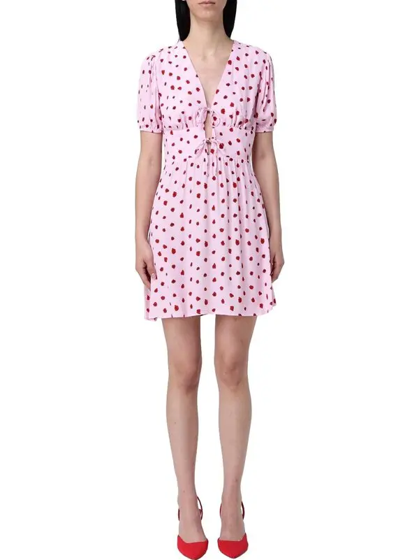 MAR DE MARGARITAS Strawberry Print Dress - Pink