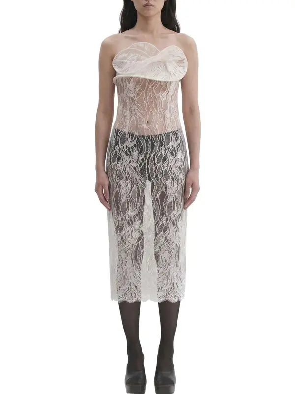 Magda Butrym Lace Dress - White